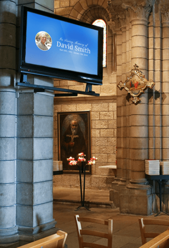 Funeral Home Digital Signage | Creating Margin | Memorial